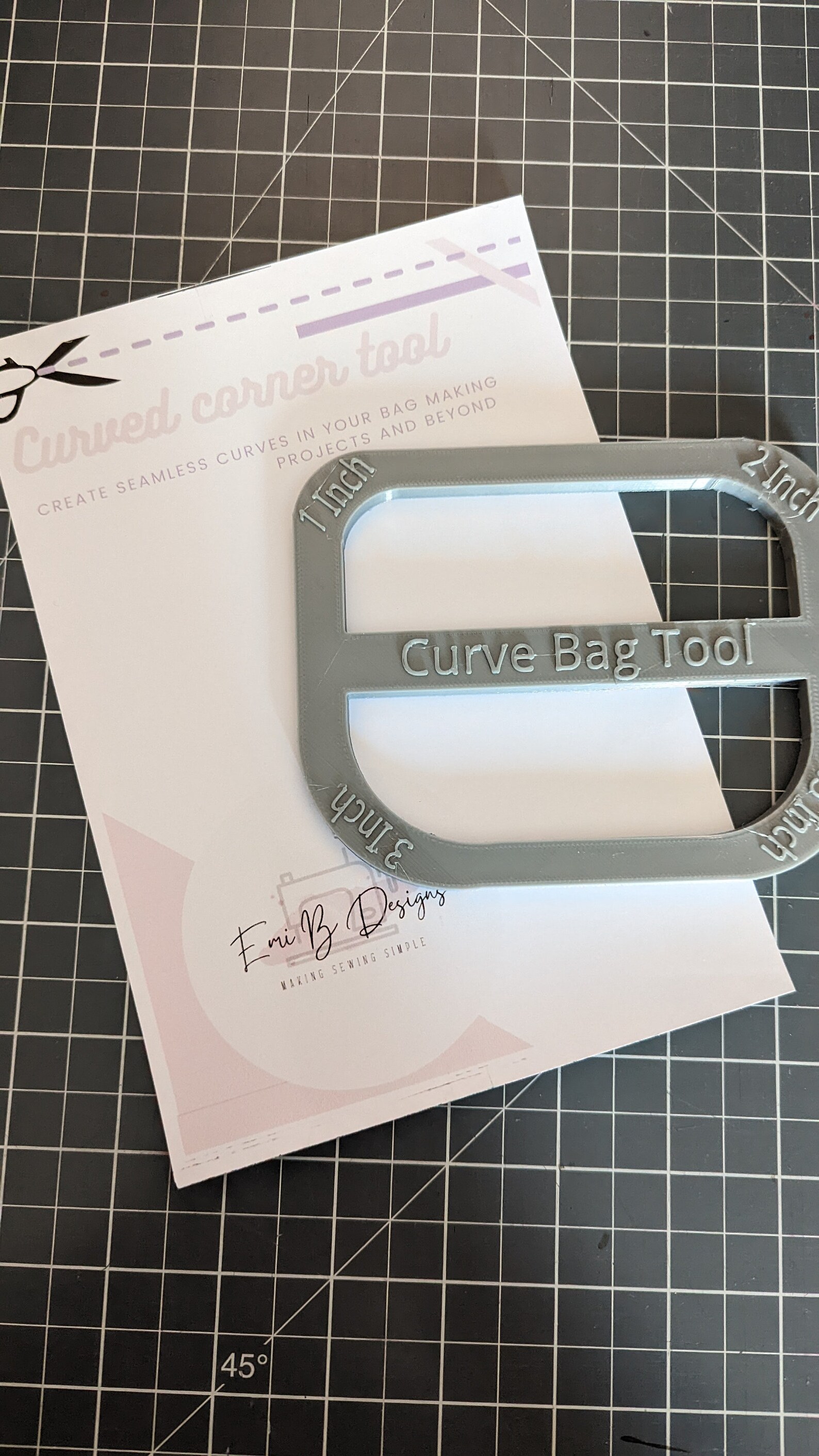 Curved Corner Tool Curved Bag Ruler Curved Corner Tool Bag - Etsy