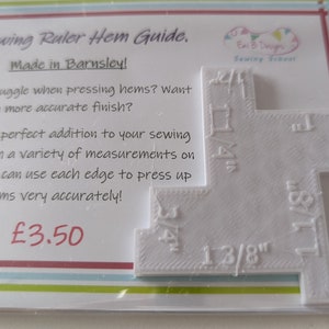 Sewing Ruler Hem Guide- Sewing Ruler- Get the Perfect Hems - Etsy