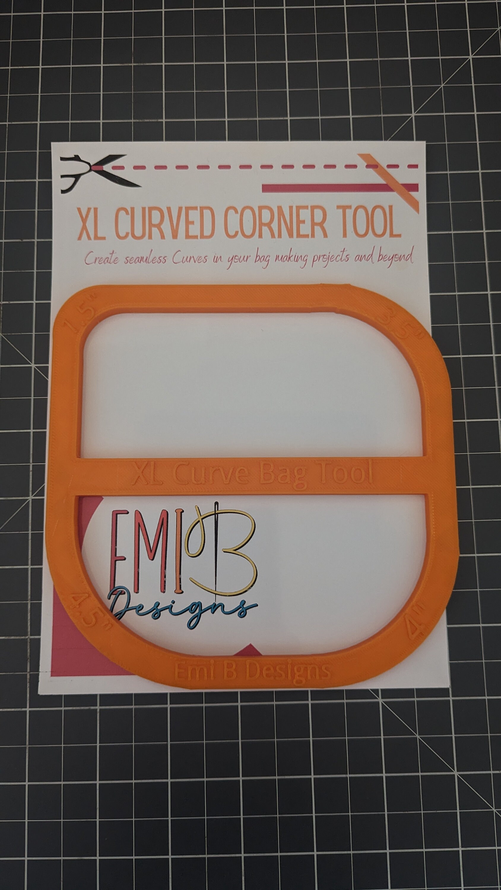 XL Curved Corner Tool Curved Bag Ruler Curved Corner Tool Bag Making ...