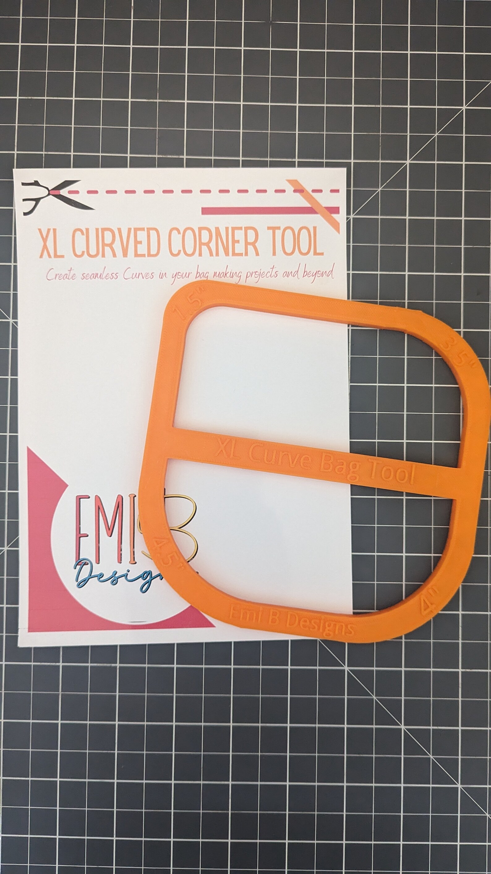 XL Curved Corner Tool Curved Bag Ruler Curved Corner Tool Bag Making ...
