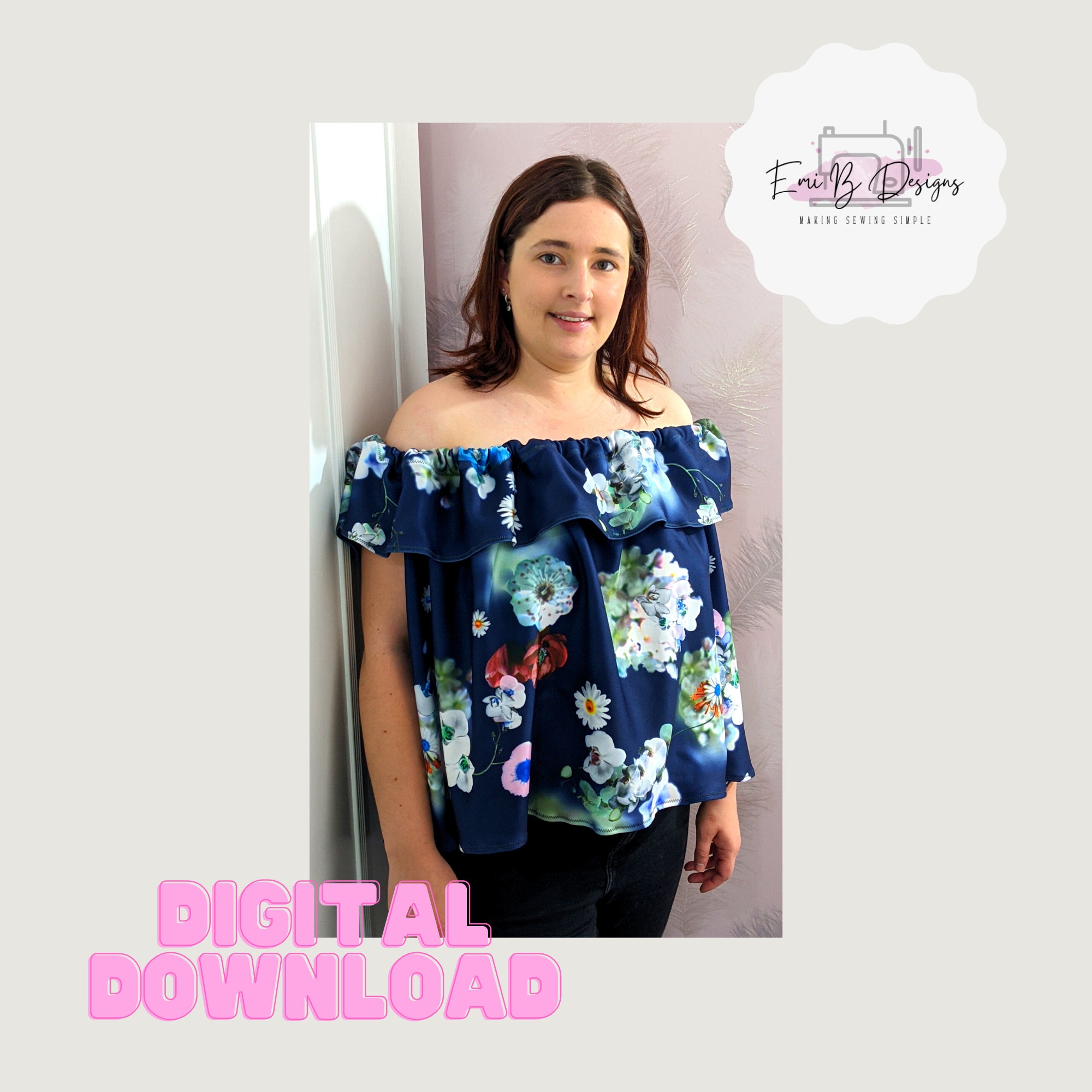 Ruffle Top Sewing Pattern Draft Your Own Ruffle Top Ruffle Dress Sewing ...