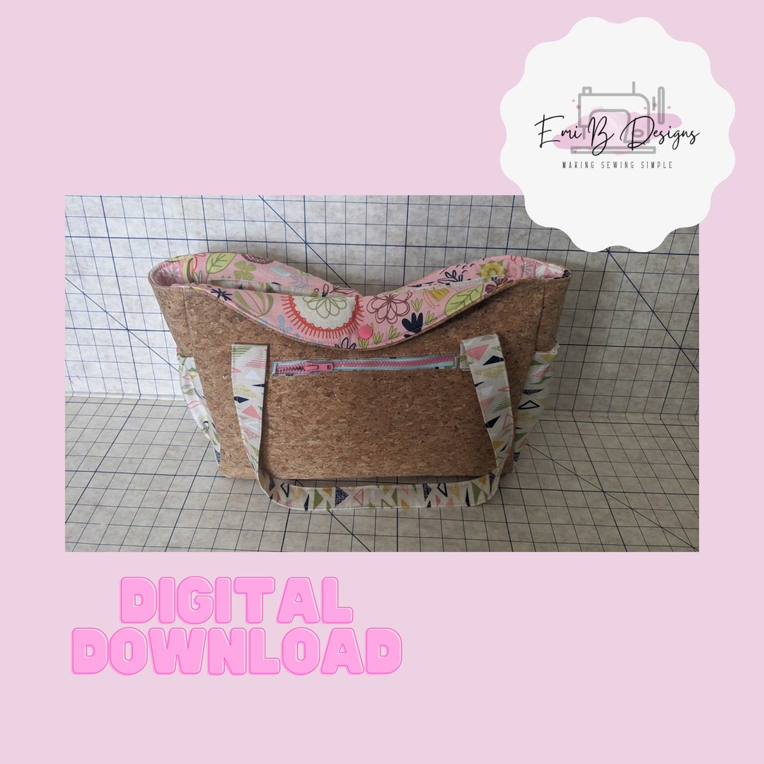 Emily Bag- Tote Bag With Pockets Sewing Pattern- Pdf/download- Zipped ...