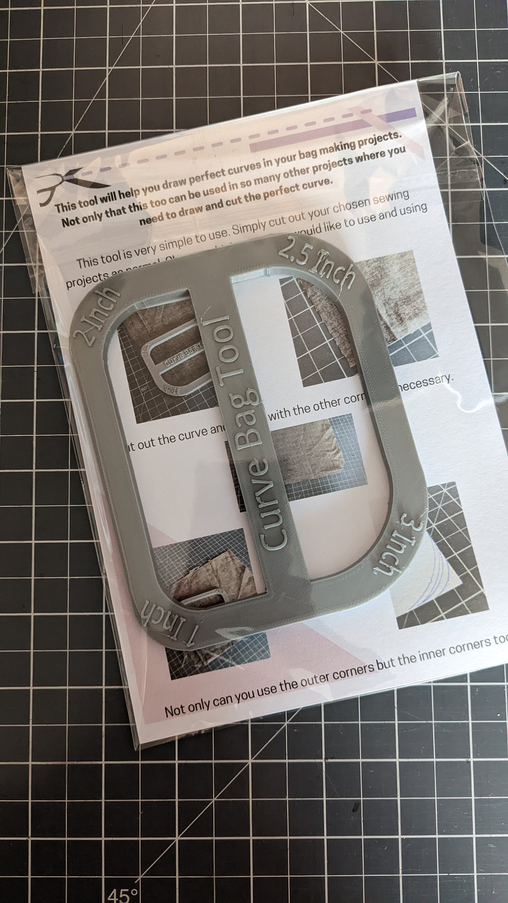 Curved Corner Tool Curved Bag Ruler Curved Corner Tool Bag - Etsy