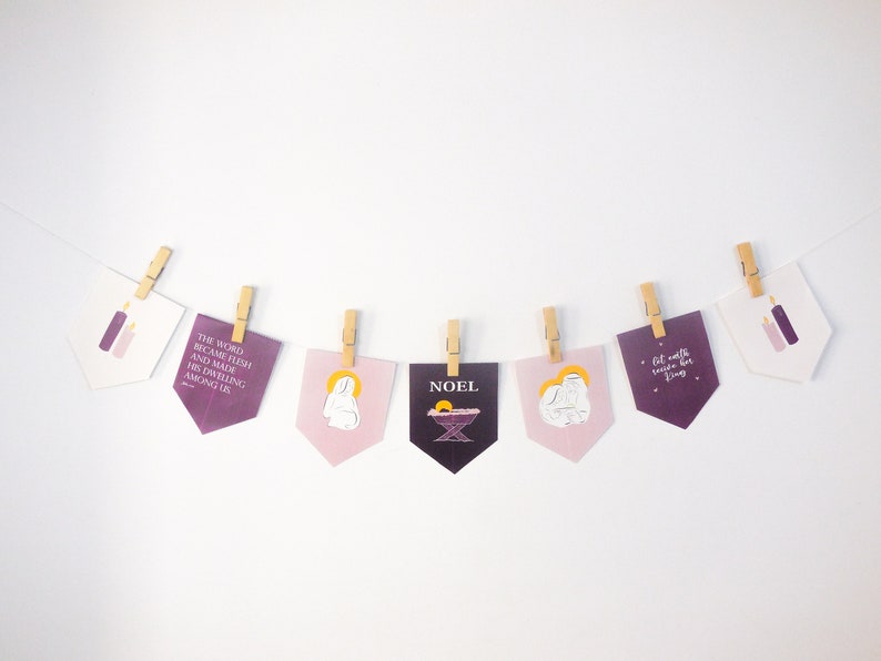 Printable Advent Banner & Christmas Banner | Advent Decor | Catholic ...