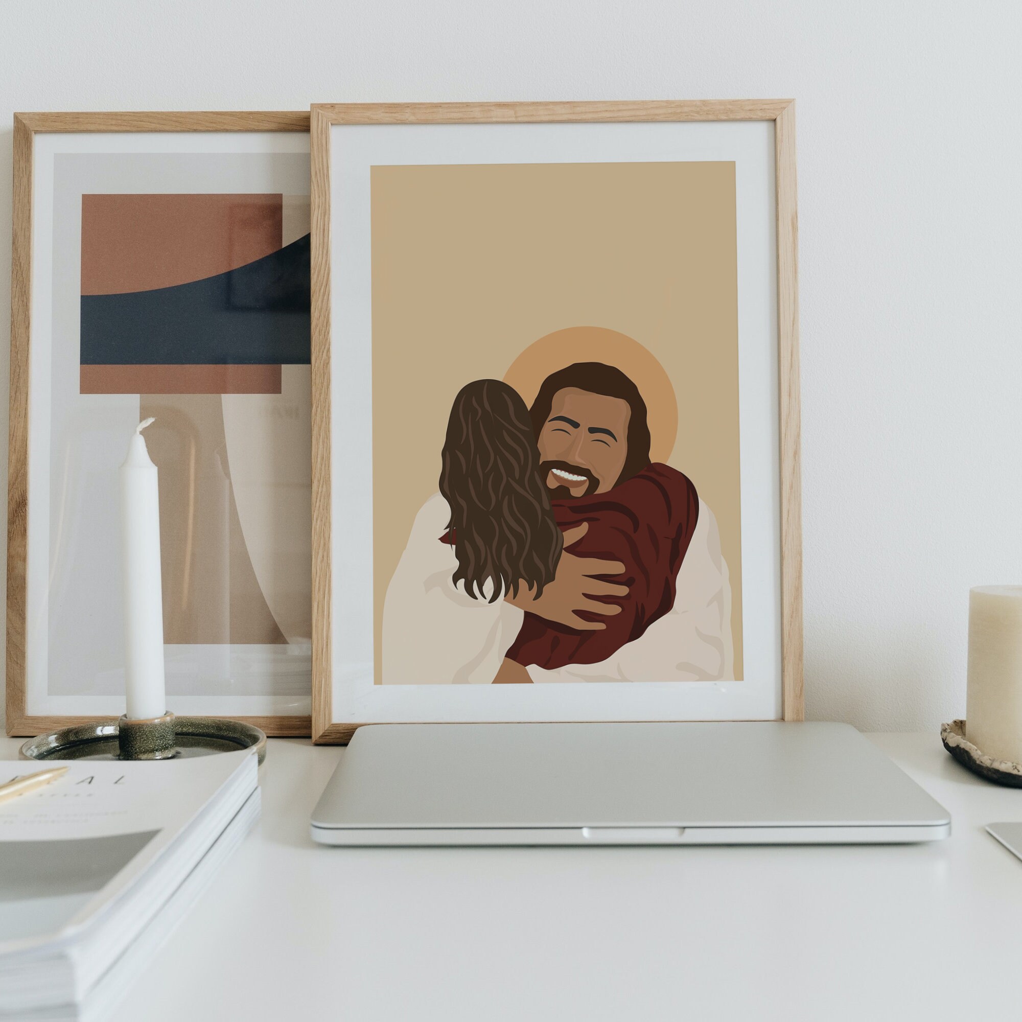 Jesus' Loving Embrace Jesus Christ Art Instant Download Catholic Wall ...
