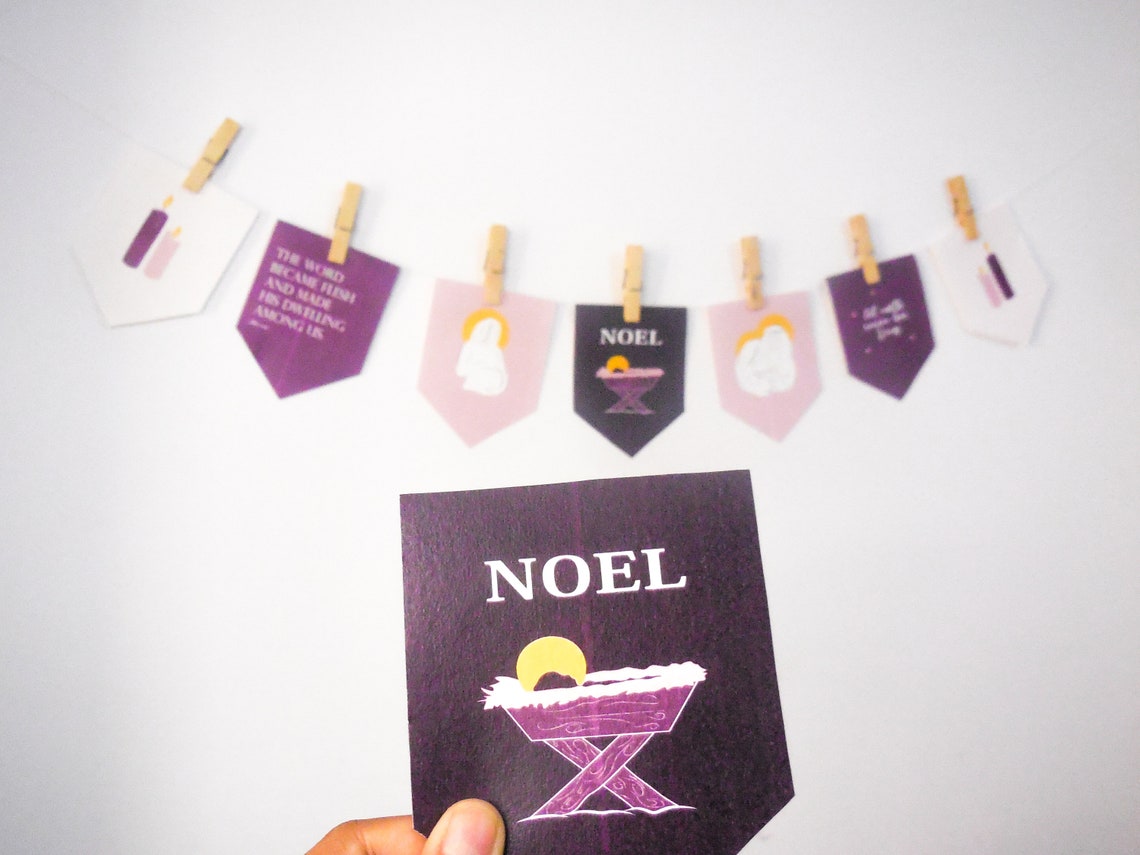 Printable Advent Banner & Christmas Banner | Advent Decor | Catholic ...