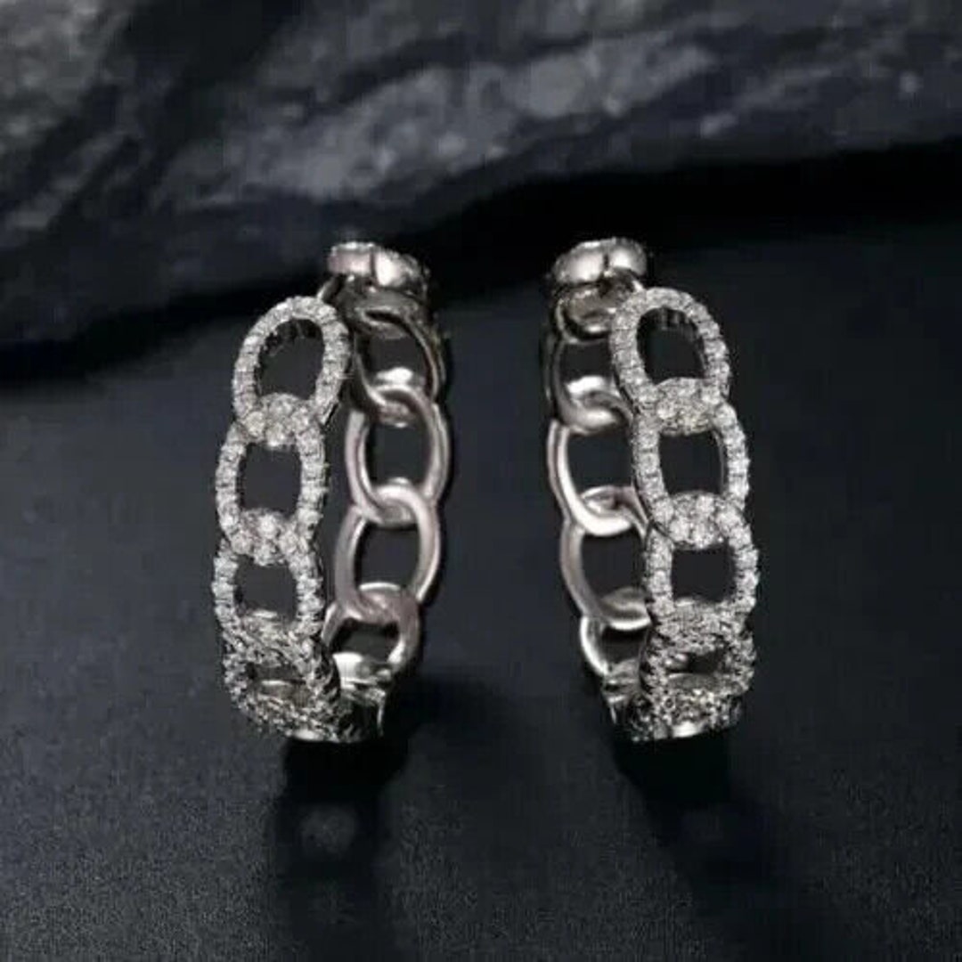 Women's Earrings, Stylist Engagement Earrings, Wedding Link Earrings ...