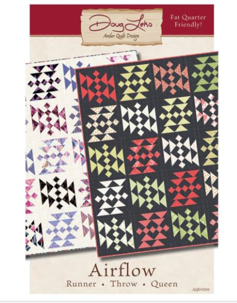 Airflow Quilt Pattern by Doug Leko for Antler Quilt Designs- PAPER PATTERN - Etsy