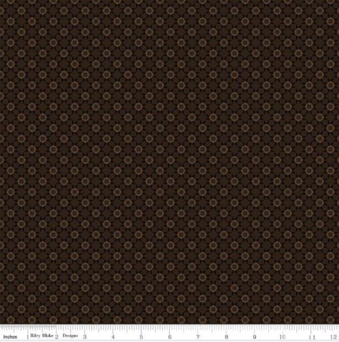 Huckleberry Saltbox Tile Brown C14352 by Karen Walker for Riley Blake ...