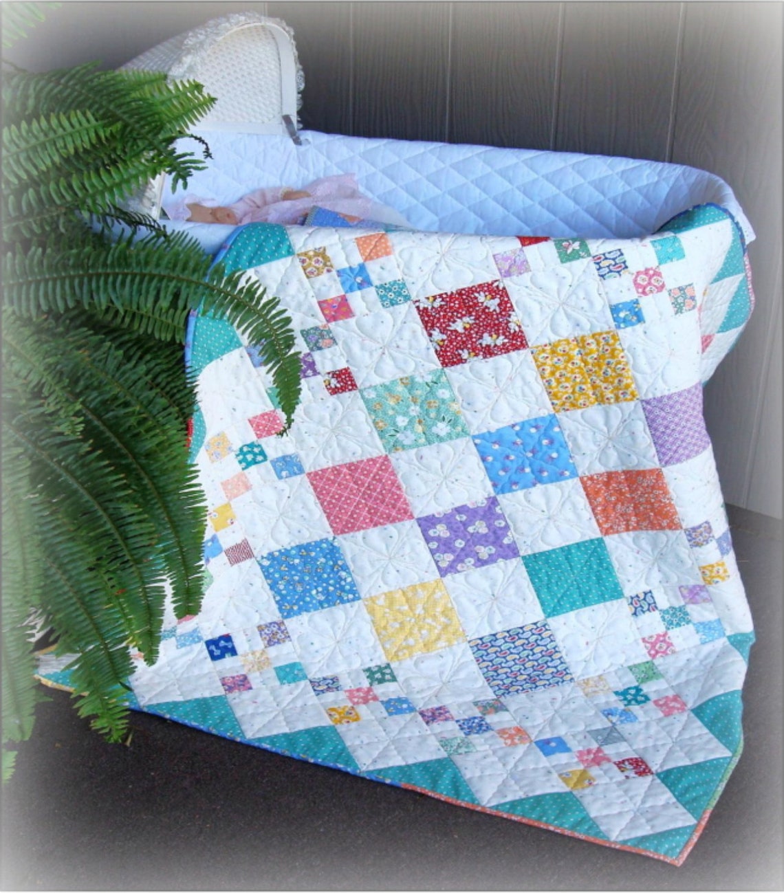 Diamond Patch Quilt Pattern - PAPER PATTERN - Etsy