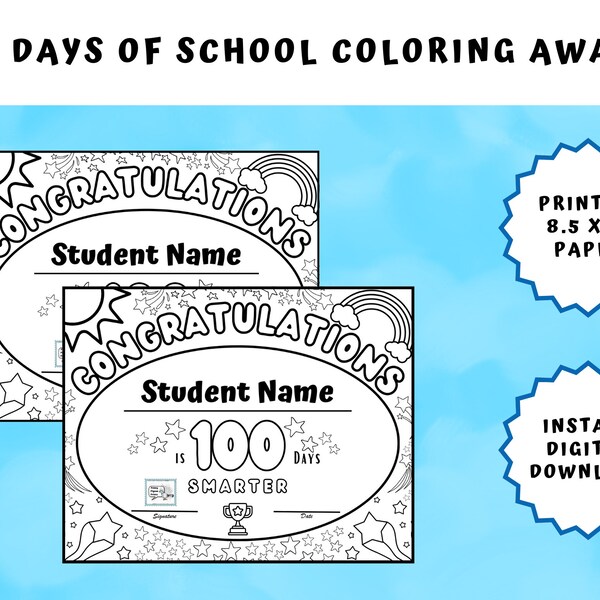 100 Days of School - Etsy