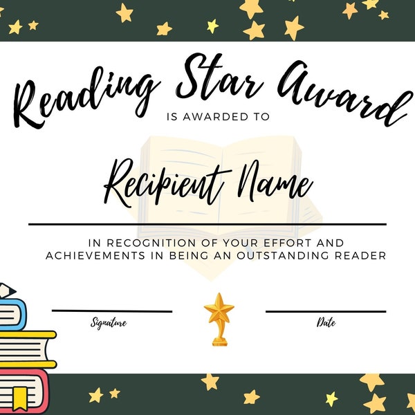 Award Certificate - Etsy