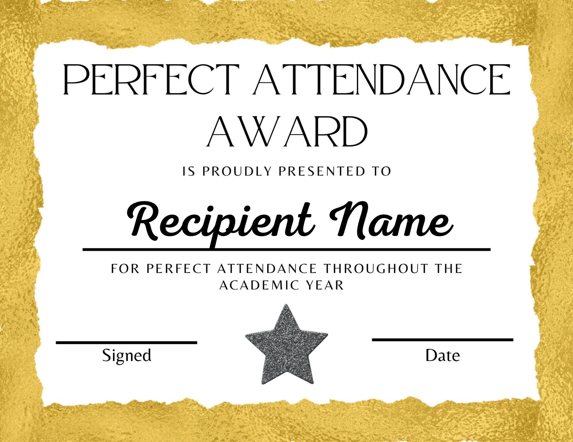 Attendance Certificate Templates