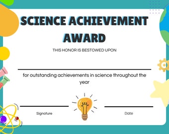 Science Award - Etsy