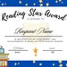 Reading Star Award Pack | 4 Reading Certificates | Star Reader Award ...