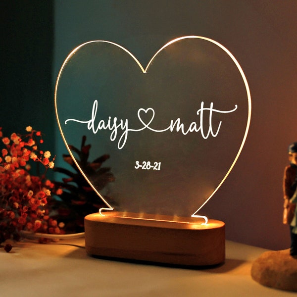 Heart Night Light - Etsy