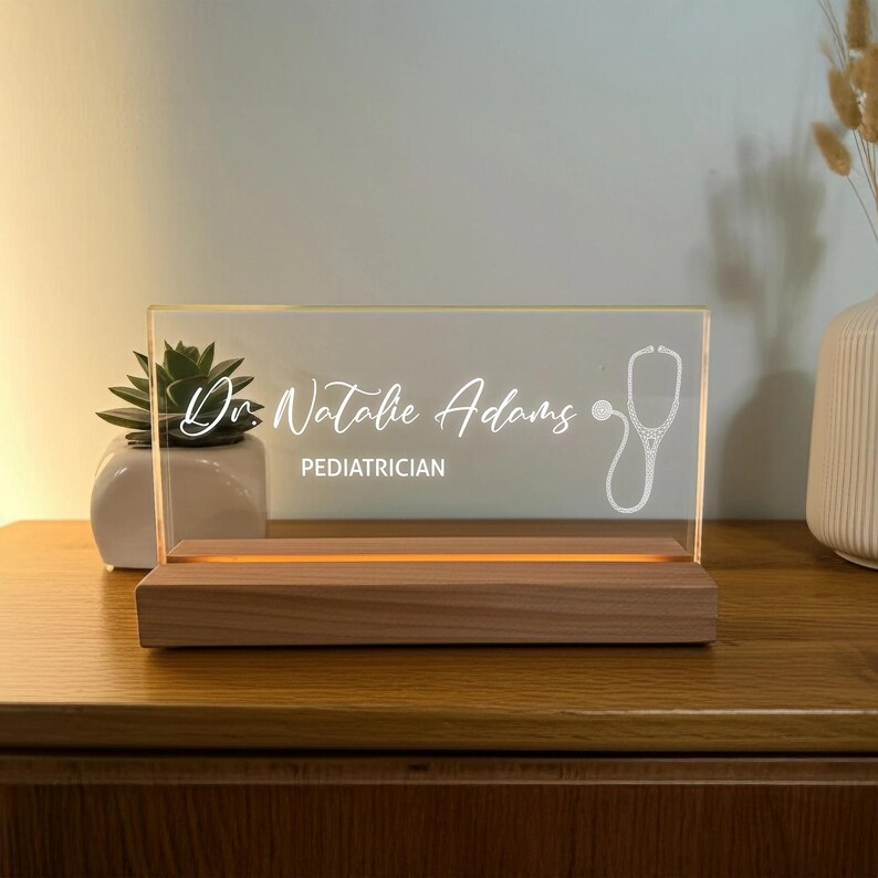 Custom Doctor Name Plate, Custom Cardiologist Gift, Medical Graduation ...