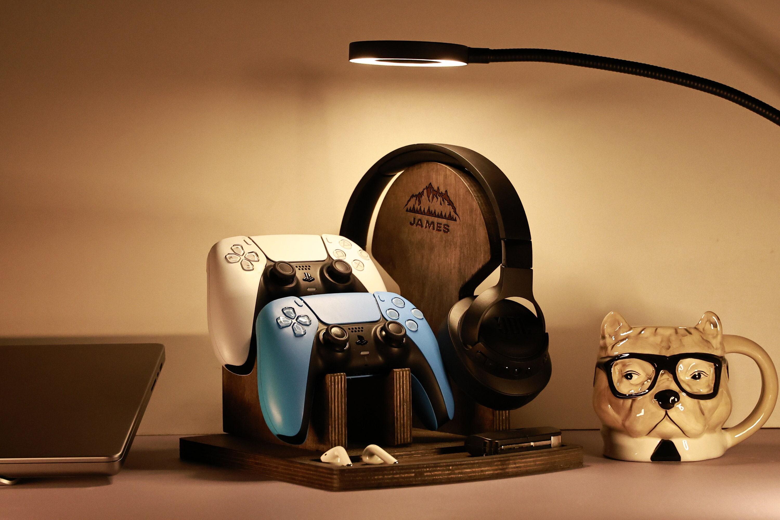 Personalized Controller Stand - Wooden Game Controller Stand - Gamer ...