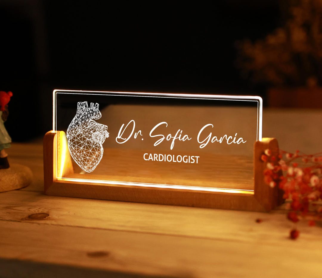 Personalized Lamp for School Cardiologist - Medical Student Graduation ...