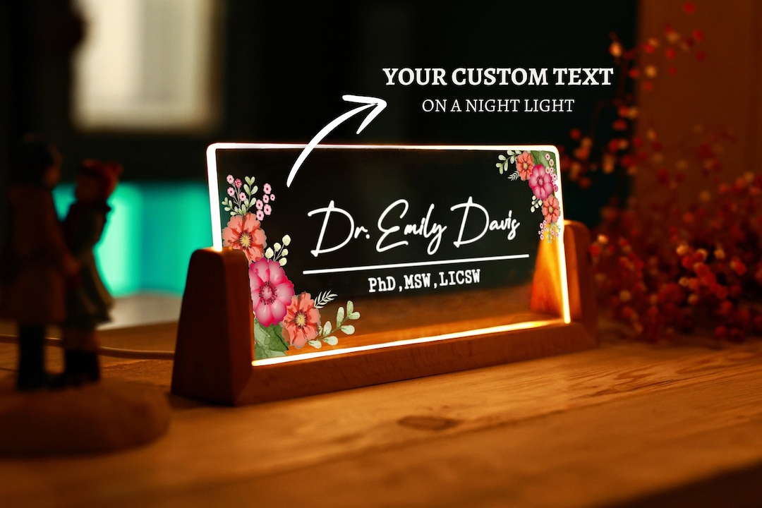 Personalized Doctor Gift - Name Plate for Desk - Graduation Gift 2024 ...