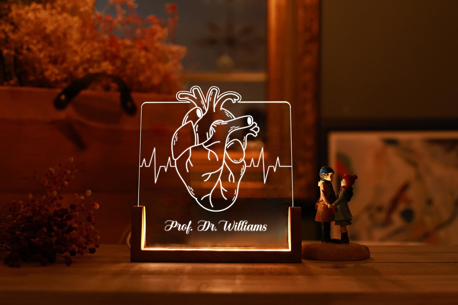Personalized Cardiologist Heart Lamp - Medical Student Graduation ...