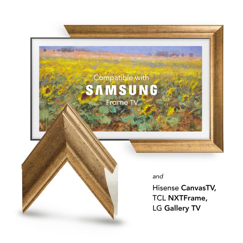 Custom TV Frame for Samsung Frame Tv – Decorative Bezel for TCL ...