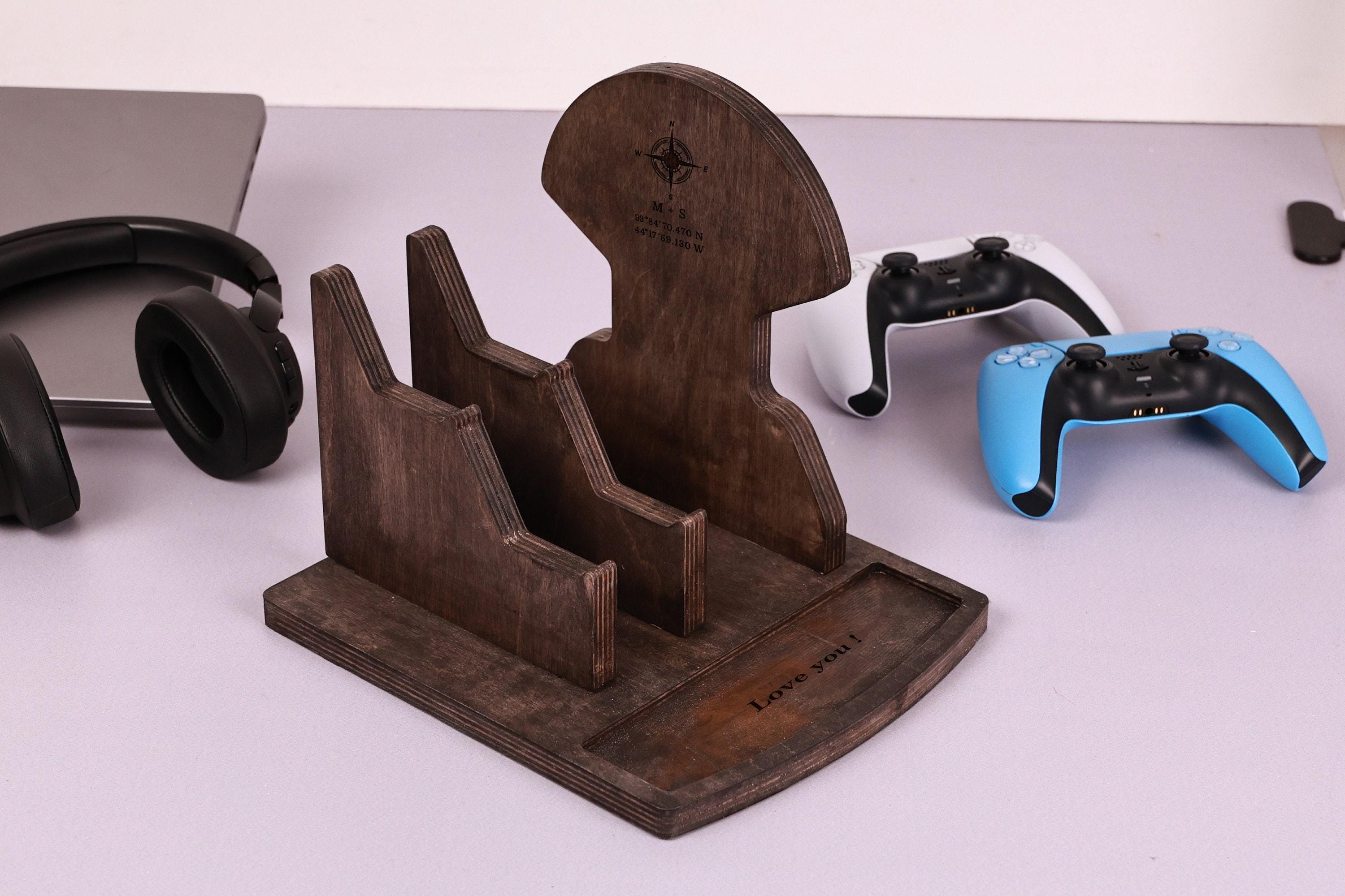 Wooden Controller Holder and Headphone Holder - Boyfriend Gift - Gamer ...