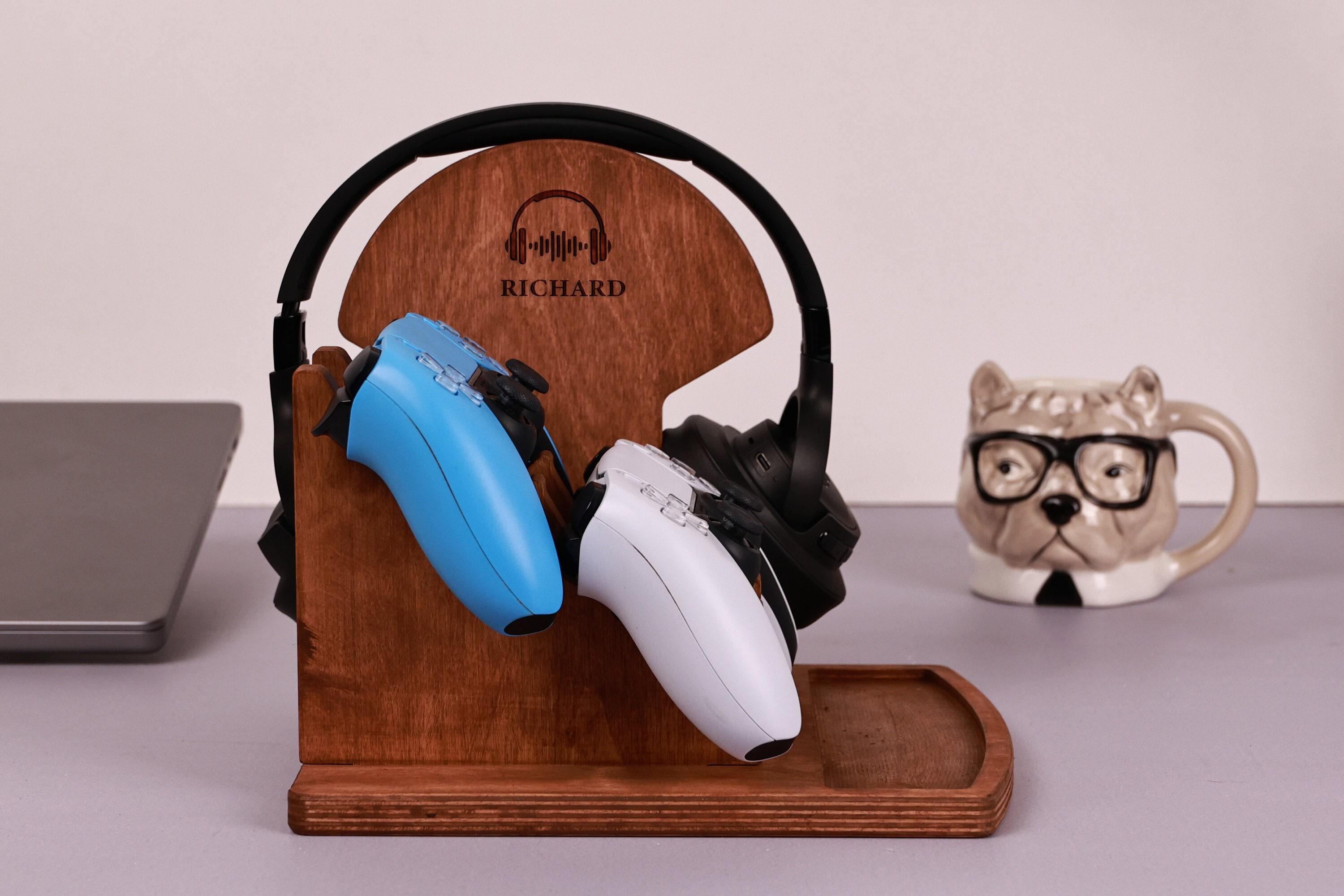 Wooden Controller Holder and Headphone Holder - Boyfriend Gift - Gamer ...
