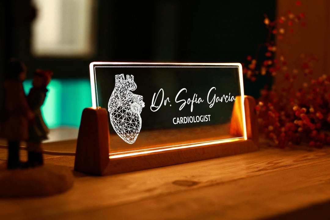 Heart Surgeon Personalized 3D Lamp - Cardiologist Gift Ideas - Unique ...