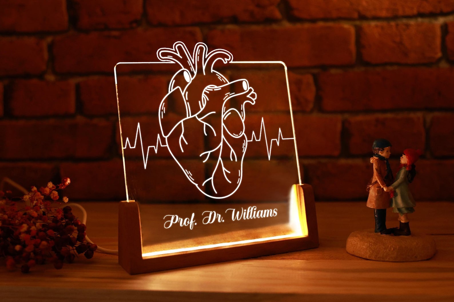 Personalized Cardiologist Heart Lamp - Medical Student Graduation ...