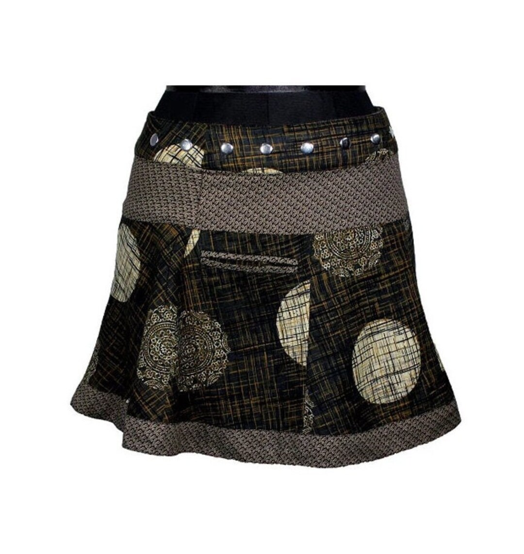 JEP Holland Reversible Wrap Skirt, Both Side Pockets, Snap Buttons ...