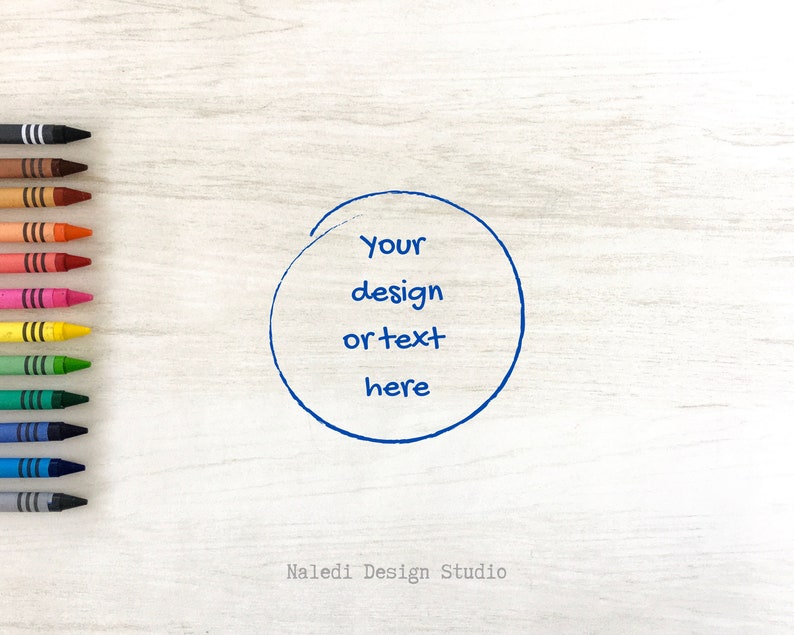 Wax Crayon Flat Lay Mockup, Back to School Kids Classroom Template ...