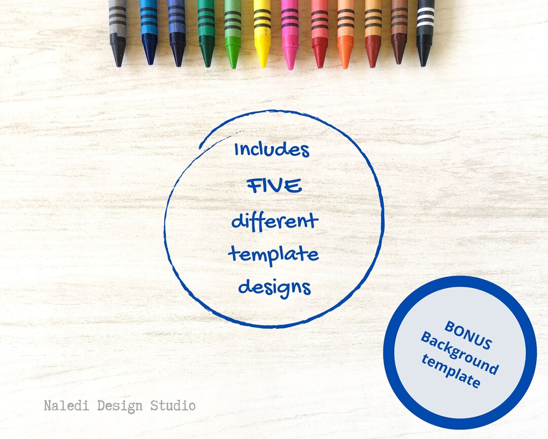 Wax Crayon Flat Lay Mockup, Back to School Kids Classroom Template ...