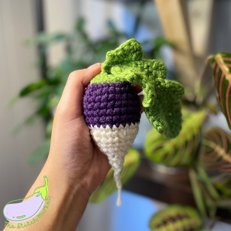 Crochet Turnip Play Food Montessori Home Decor - Etsy