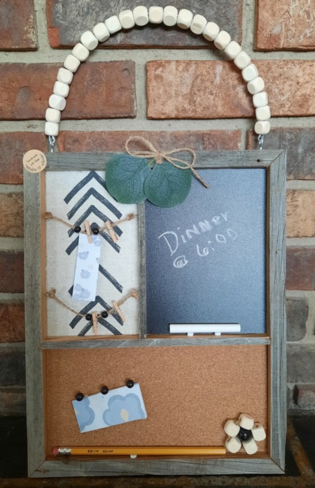 Pin Board,memo Board, Rustic Wood, Message Board, Wood, Distressed ...