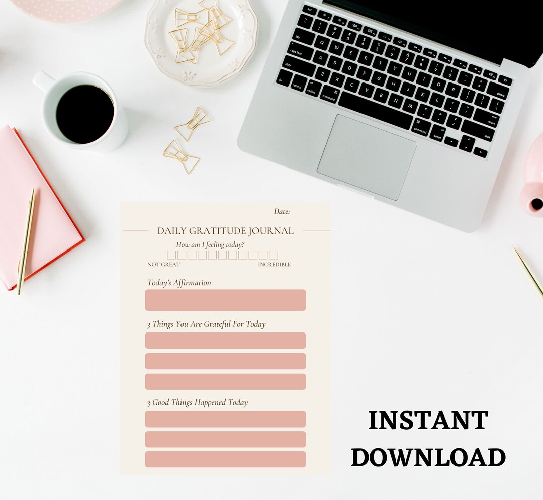 Printable Gratitude Journal 7 Day Weekly Journal Self Care - Etsy Canada