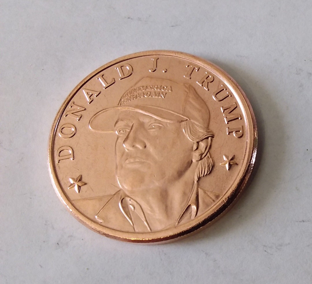 1 Oz Copper Round Donald Trump - Etsy