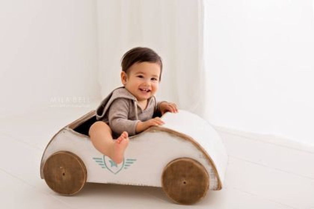 Car Prop, Newborn Props, Wooden Baby Vintage Car, Photo Props, Baby ...