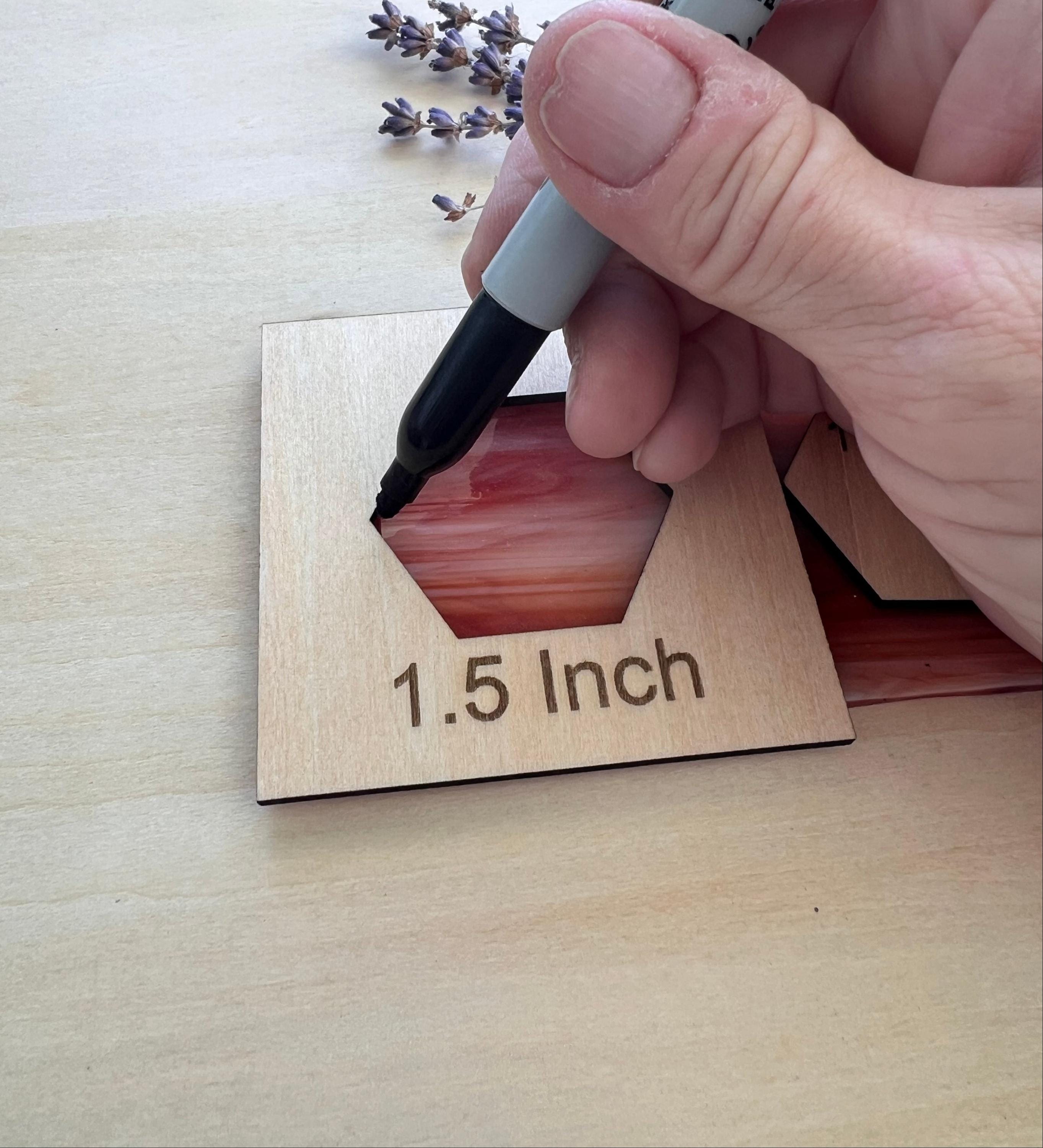 Hexagon Honeycomb Stained Glass Tracing Jig, Effortless Precision for ...