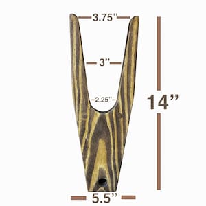 Solid Oak Boot Jack Customized Wood Boot Jack One Size Fits All ...