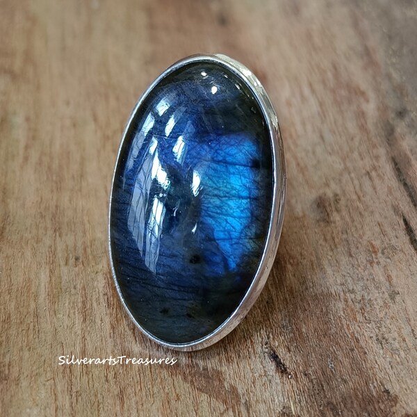 Labradorite Ring - Etsy