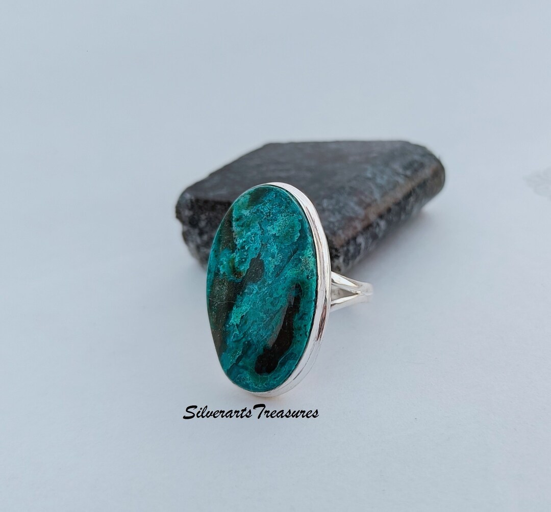 Shattuckite Ring, Handmade Ring, 925 Sterling Silver Ring, Natural ...