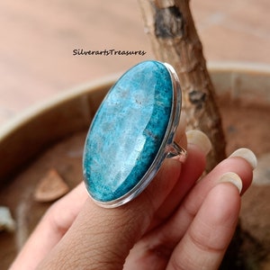 Shattuckite Ring, 925 Sterling Silver, Gift for Her, Stylish Ring ...