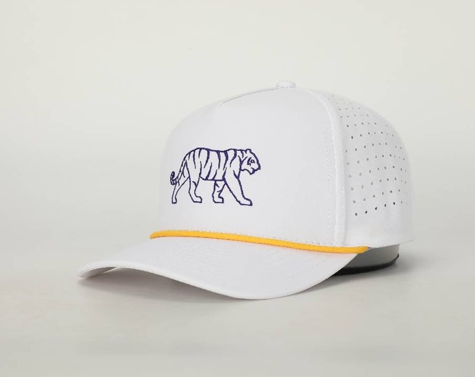 LSU Tiger Performance Rope Hat - White - Etsy