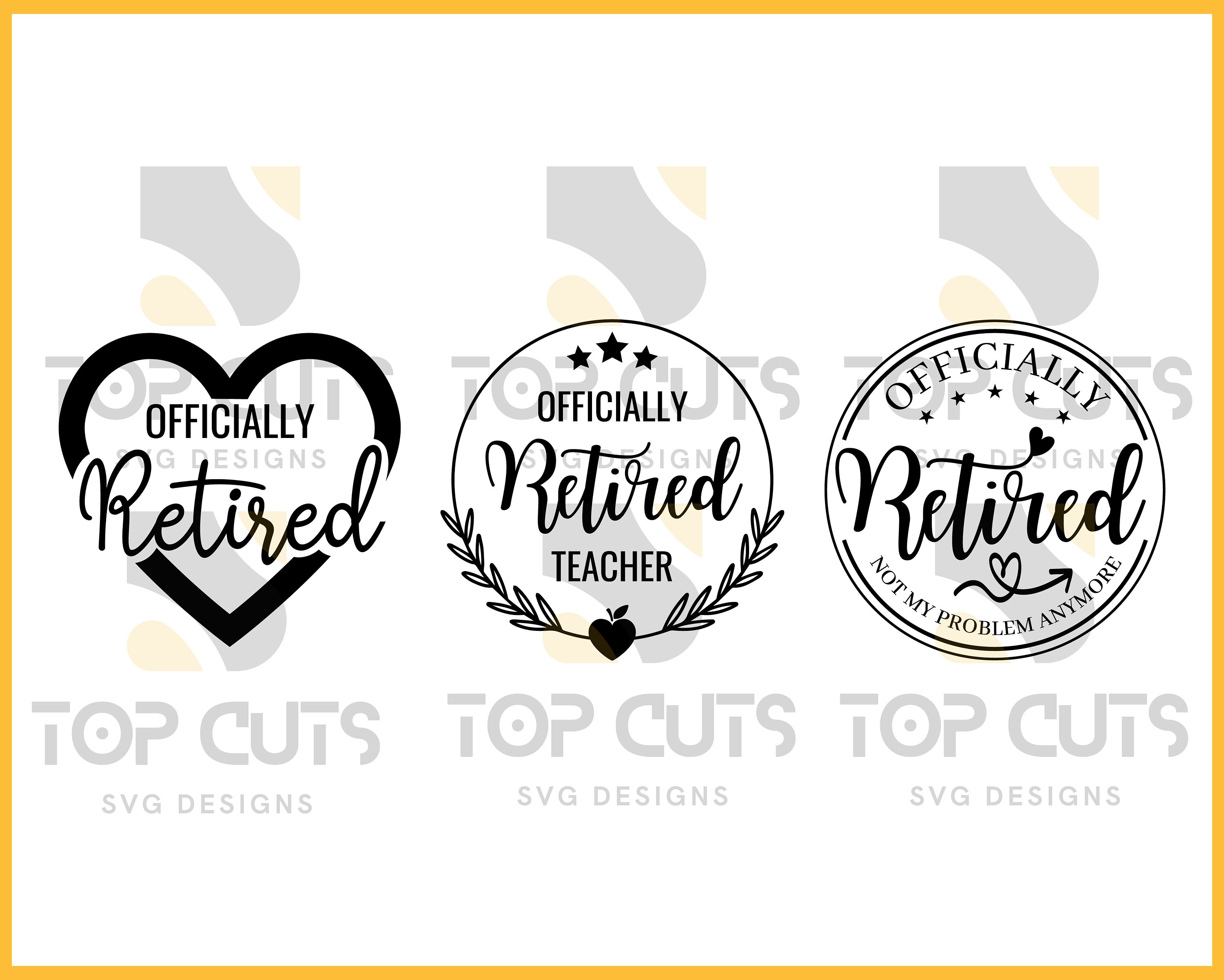 Retired Teacher SVG Bundle Teacher Retirement Designs Teacher Shirts ...