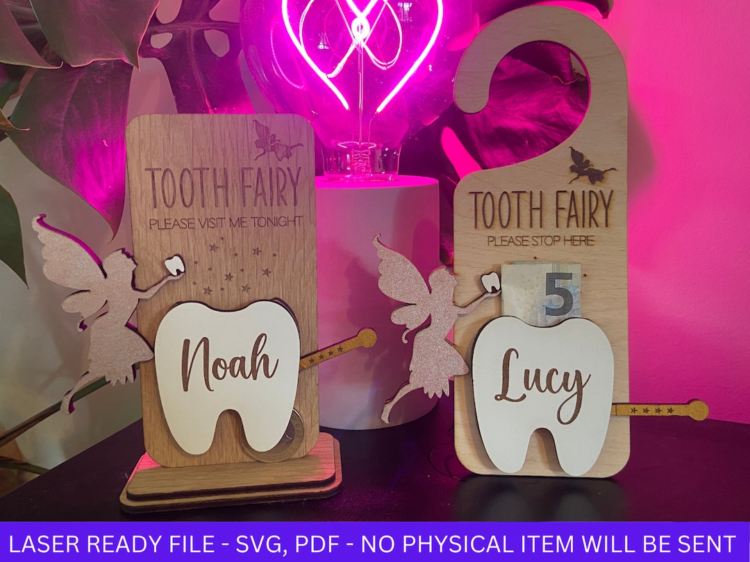 DIGITAL FILE, Tooth Fairy Laser File SVG With Removable Wand, Includes ...
