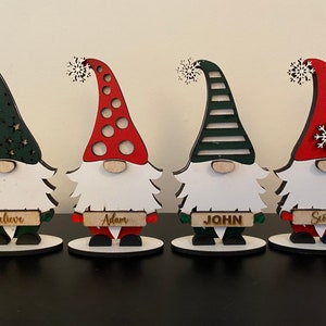 DIGITAL FILE, Set of 9 Christmas Gnomes Bundle With Stands ...