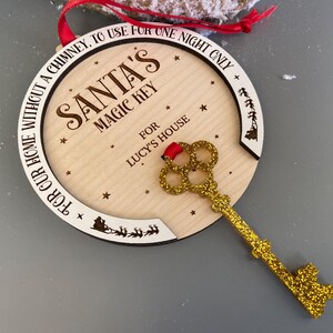 DIGITAL FILE, Santa's Magic Key SVG File, Christmas Ornament Door ...