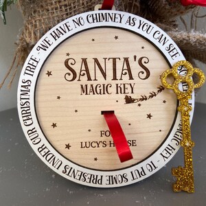 DIGITAL FILE, Santa's Magic Key SVG File, Christmas Ornament, Door ...