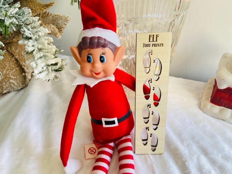 DIGITAL FILE, A Message From Your Elf Board Svg File, With Footprints ...